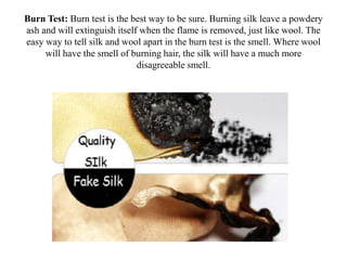 Charcteristics of silk | PPT