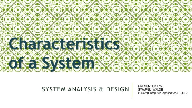 Charcteristics of System | PPTX | Operating Systems | Computer Software ...
