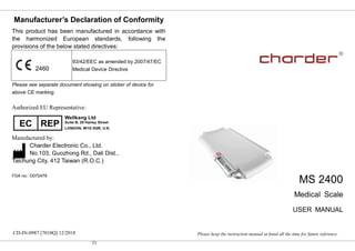 Charder ms2400 | PDF