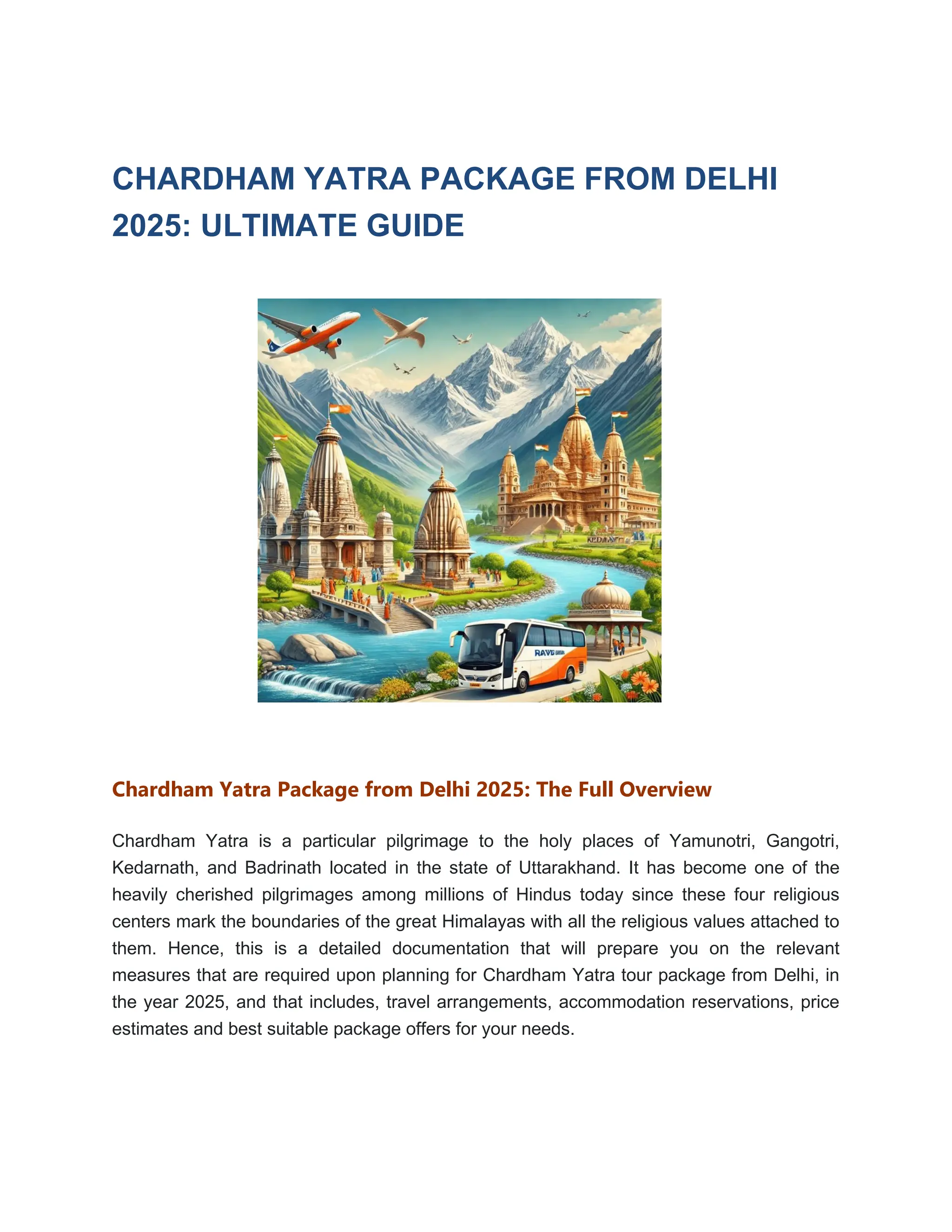 Chardham Yatra Package from Delhi 2025.pdf