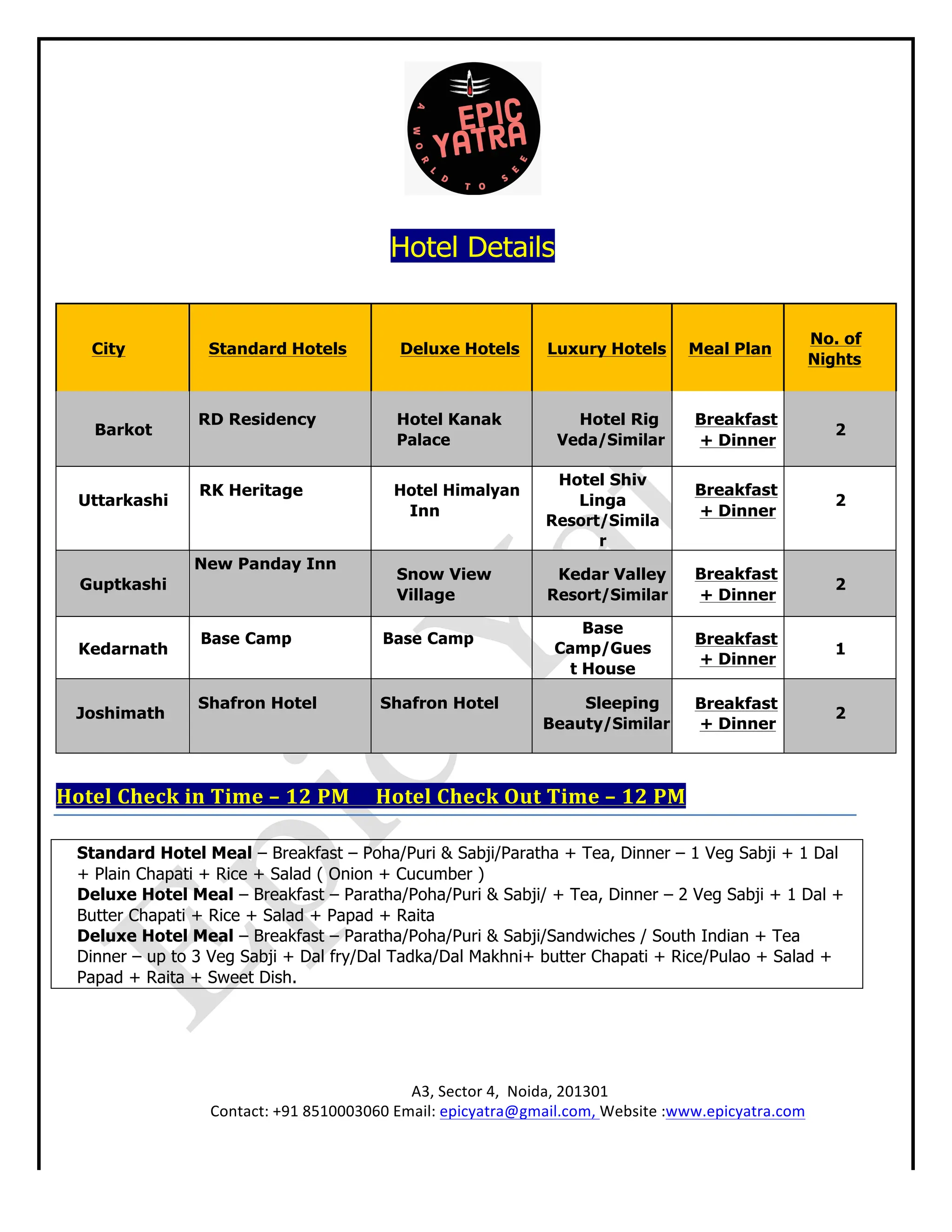 Chardham Yatra Tour Package - Ex - Haridwar - 9 Nights 10 Days.pdf - Mr ...