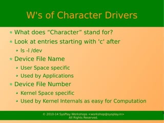 Character Drivers | PDF