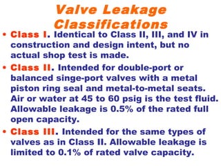 Charecterisctic of control valves | PPT