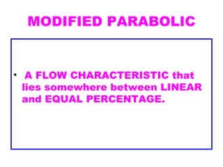Charecterisctic of control valves | PPT