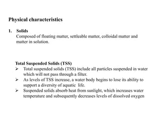 Charecteristics of wastewater | PPTX