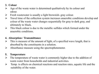 Charecteristics of wastewater | PPTX
