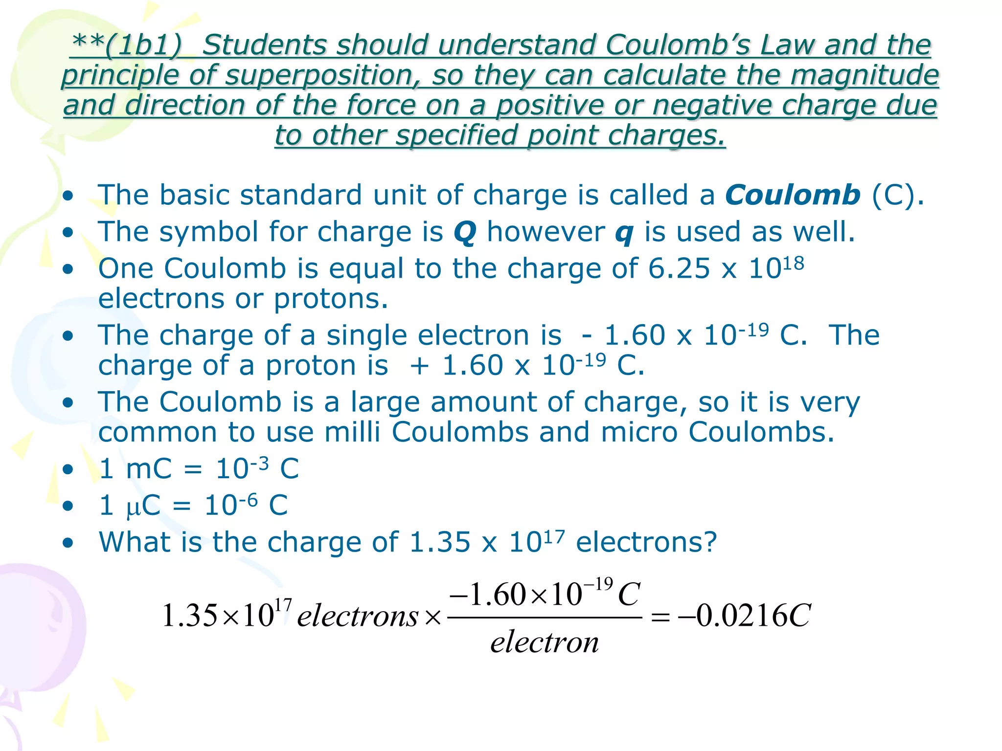 Charge and Coulombs Law.ppt