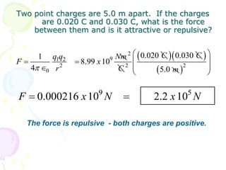 Charge and Coulombs Law.ppt | Chemistry | Science