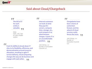 Chargeback in a Cloud and Non-Cloud Environment, IAITAM ACE | PPTX