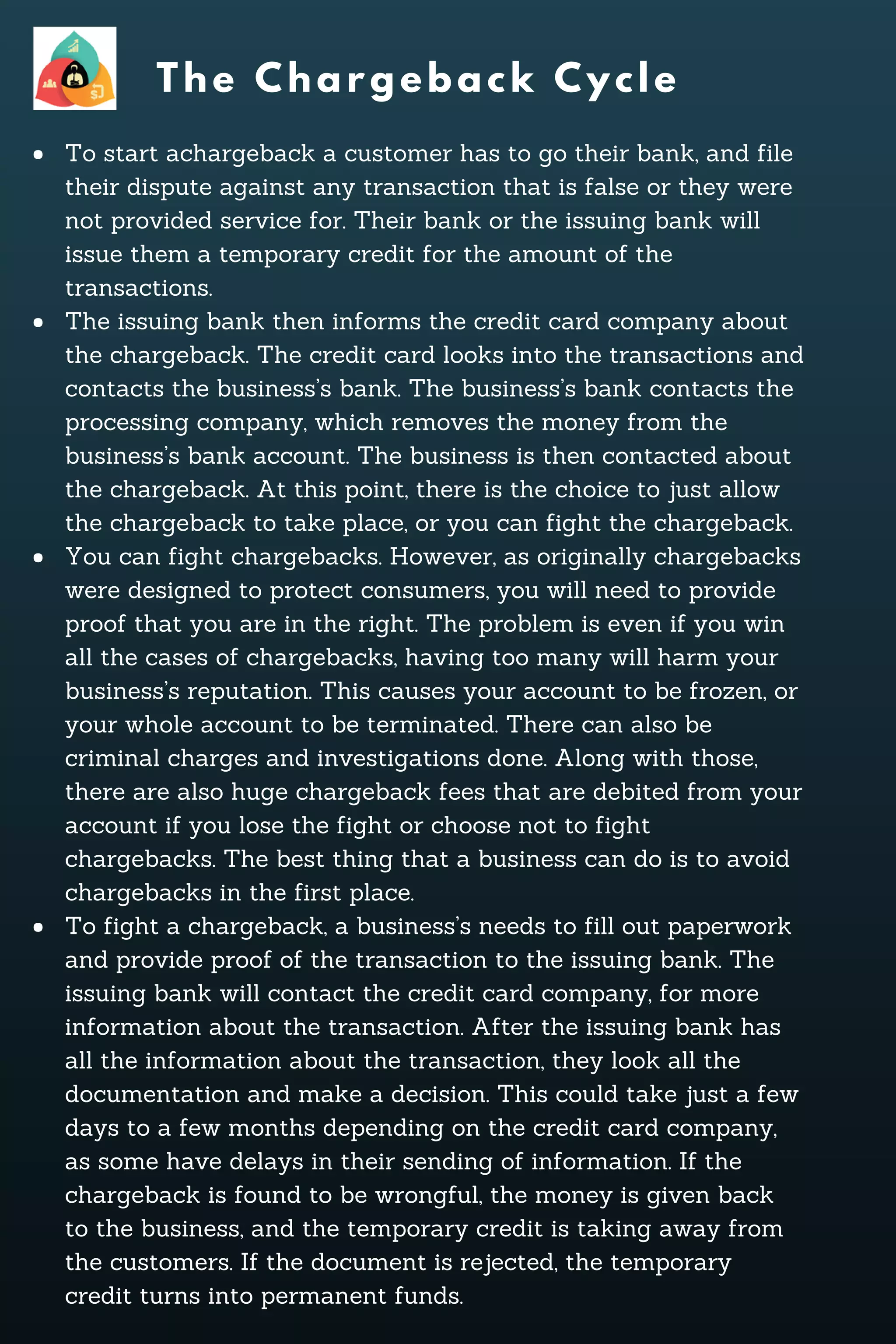 Chargeback cycle | PDF