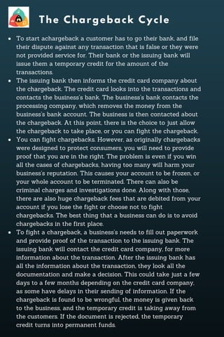 Chargeback cycle | PDF