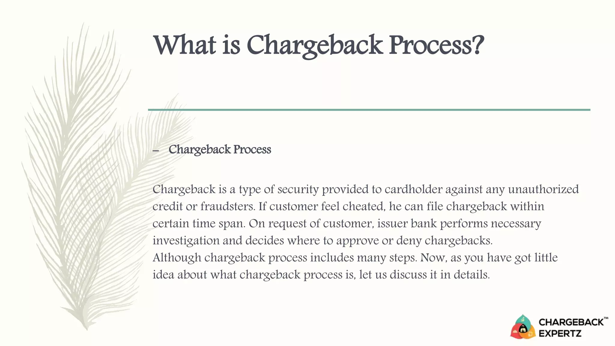 A Quick Review on the Chargeback Process | PPTX