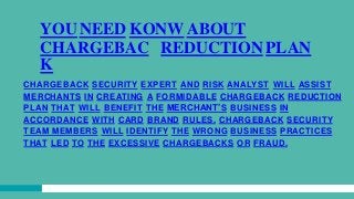 Everything You Need to Know about Chargeback Reduction Plan