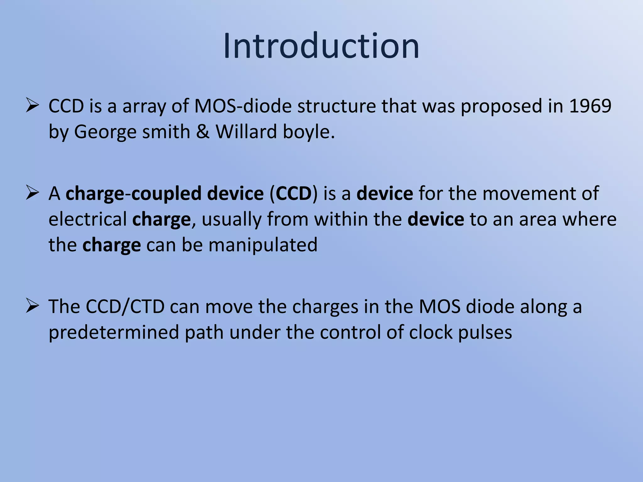Charge coupled device(ccd) | PPT