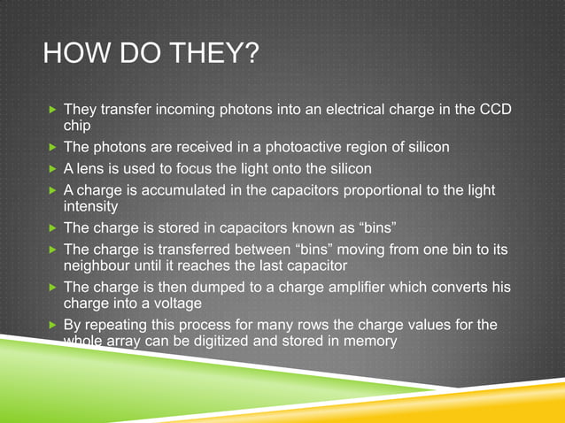 Charge Coupled Devices | PPTX