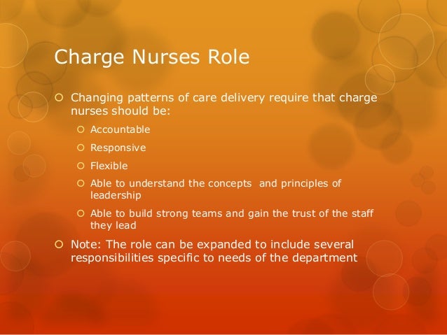 Charge nurses presentation- How to be a great leader