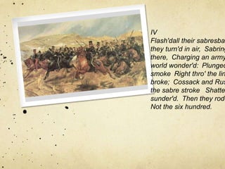 Charge of the light brigade | PPTX