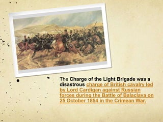 Charge of the light brigade | PPTX