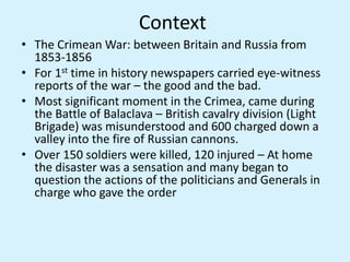 Charge of the light brigade | PPTX