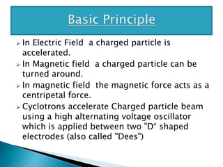 CHARGE PARTICLE ACCELERATORCharge particle accelerator | PPTX | Physics | Science