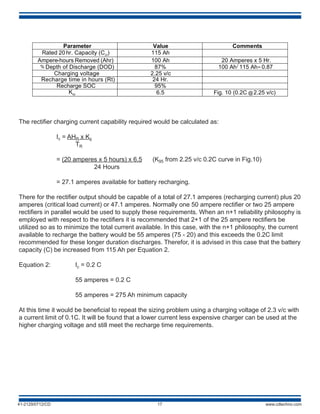 Charger selection for vrla batteries | PDF