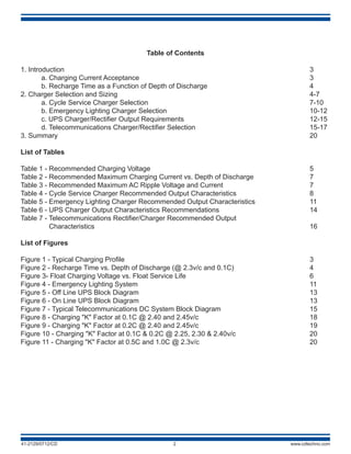 Charger selection for vrla batteries | PDF