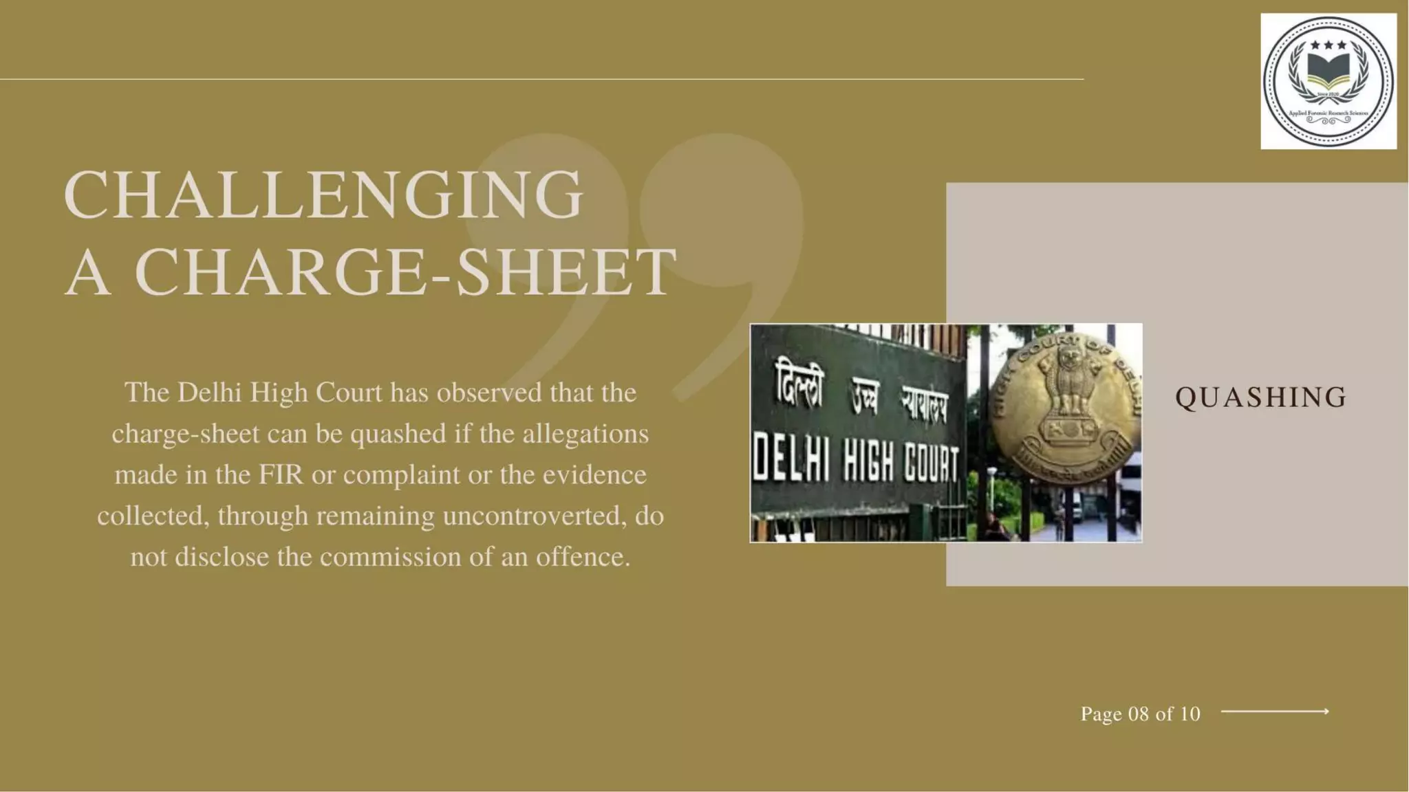 charge sheet | PPT