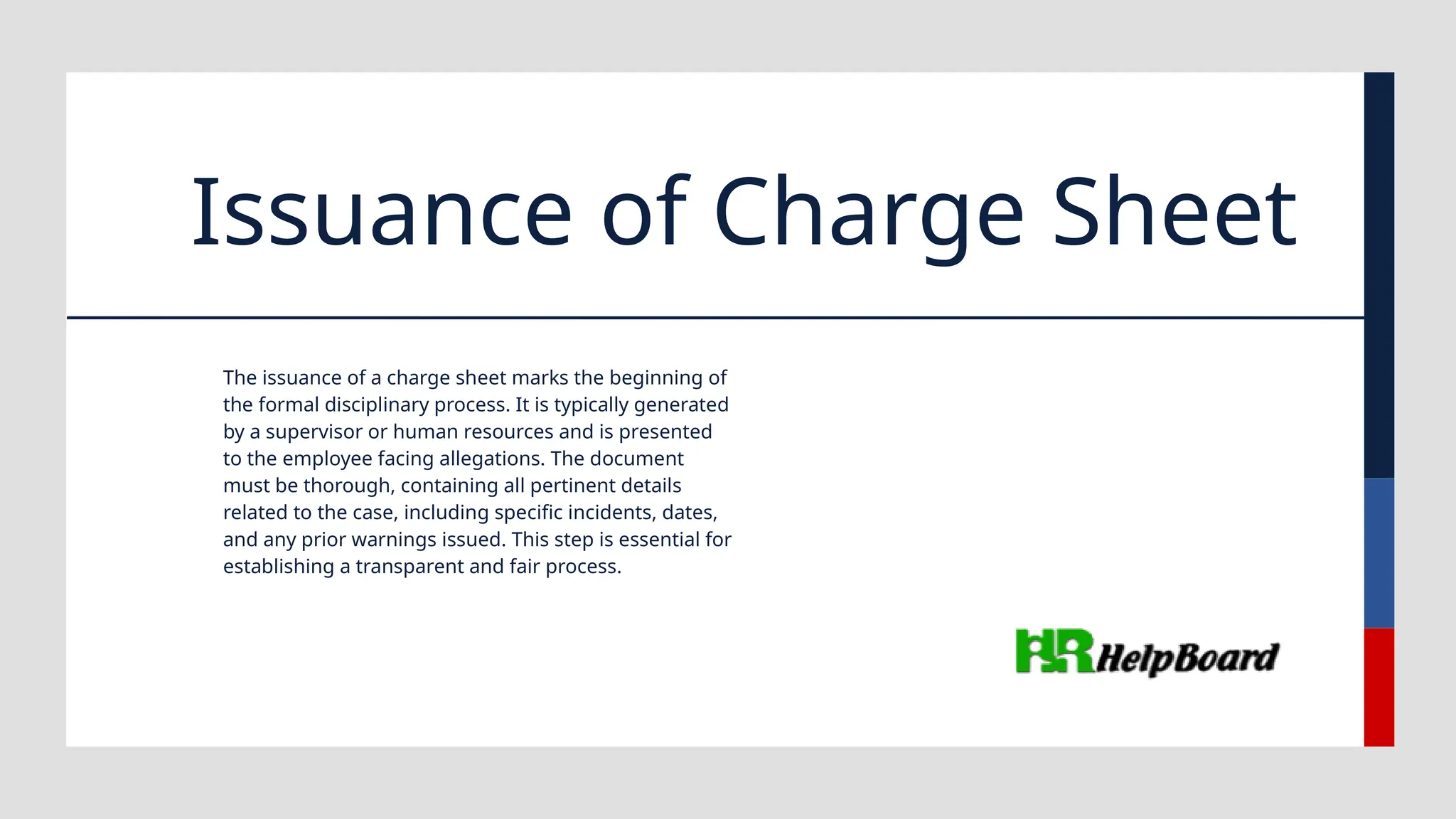 Charge Sheet ,Final Warning Letter to Employee for Misconduct | PPTX
