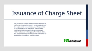Charge Sheet ,Final Warning Letter to Employee for Misconduct | PPTX
