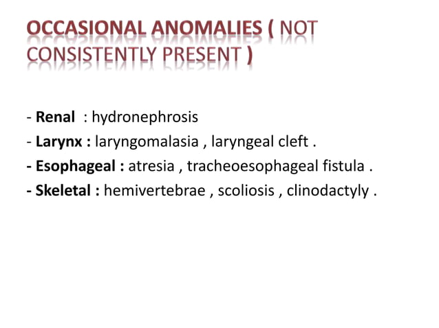 CHARGE SYNDROME.pptx | Ear, Nose and Throat Conditions | Diseases and ...