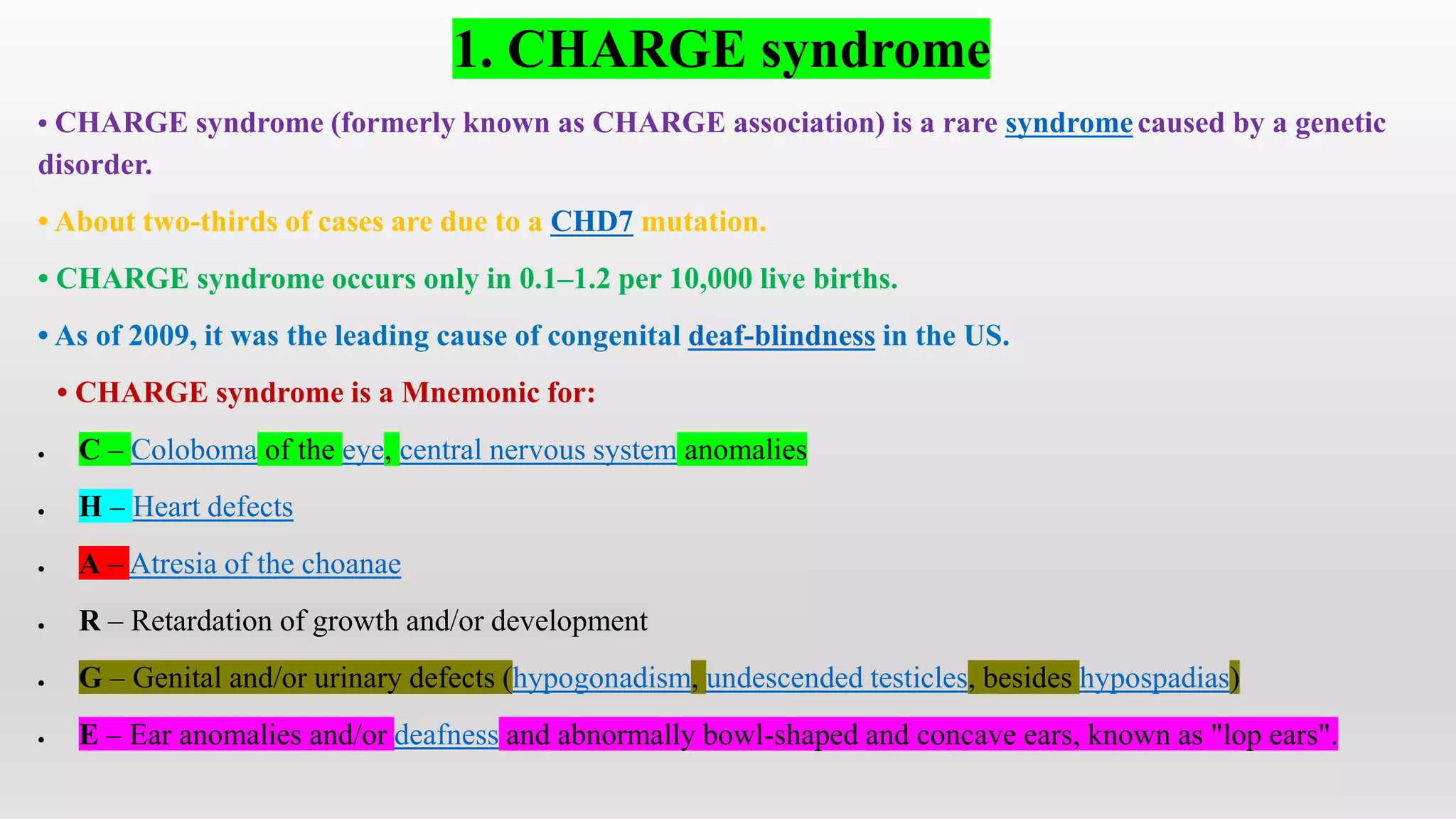 CHARGE syndrome hallmarked with Wolff-Parkinson-White syndrome and ...