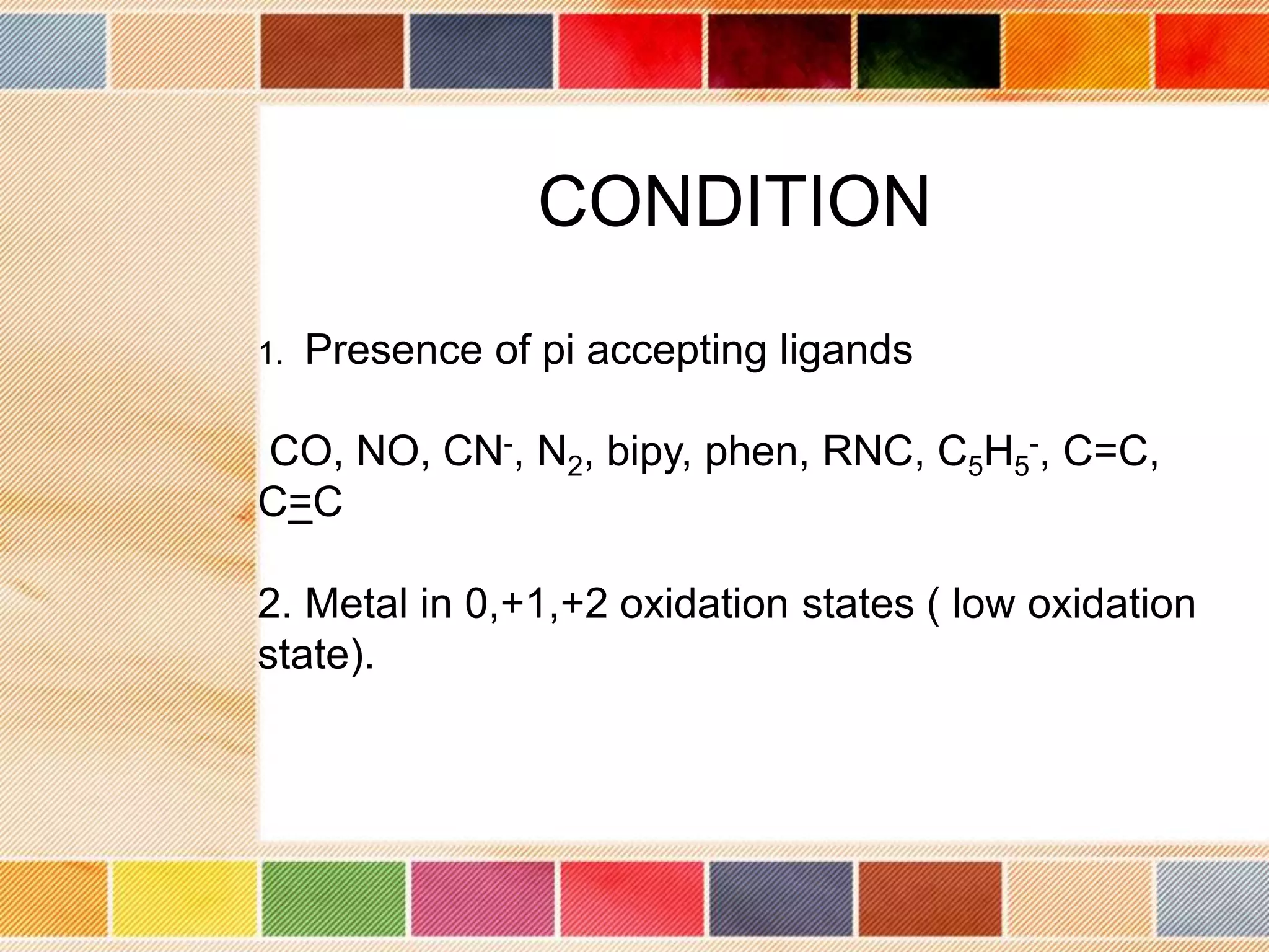 Charge transfer- color of the complexes | PPTX