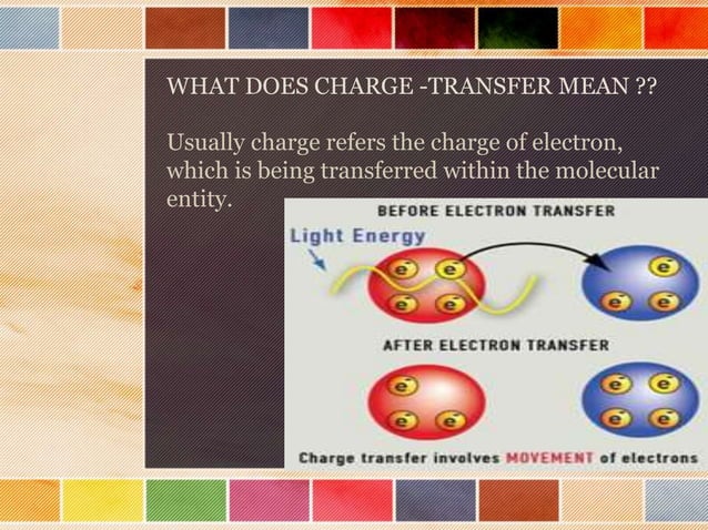 Charge transfer- color of the complexes | PPTX | Chemistry | Science
