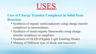 CHARGE TRANSFER COMPLEXES by the book of solid state chemistry | PPTX