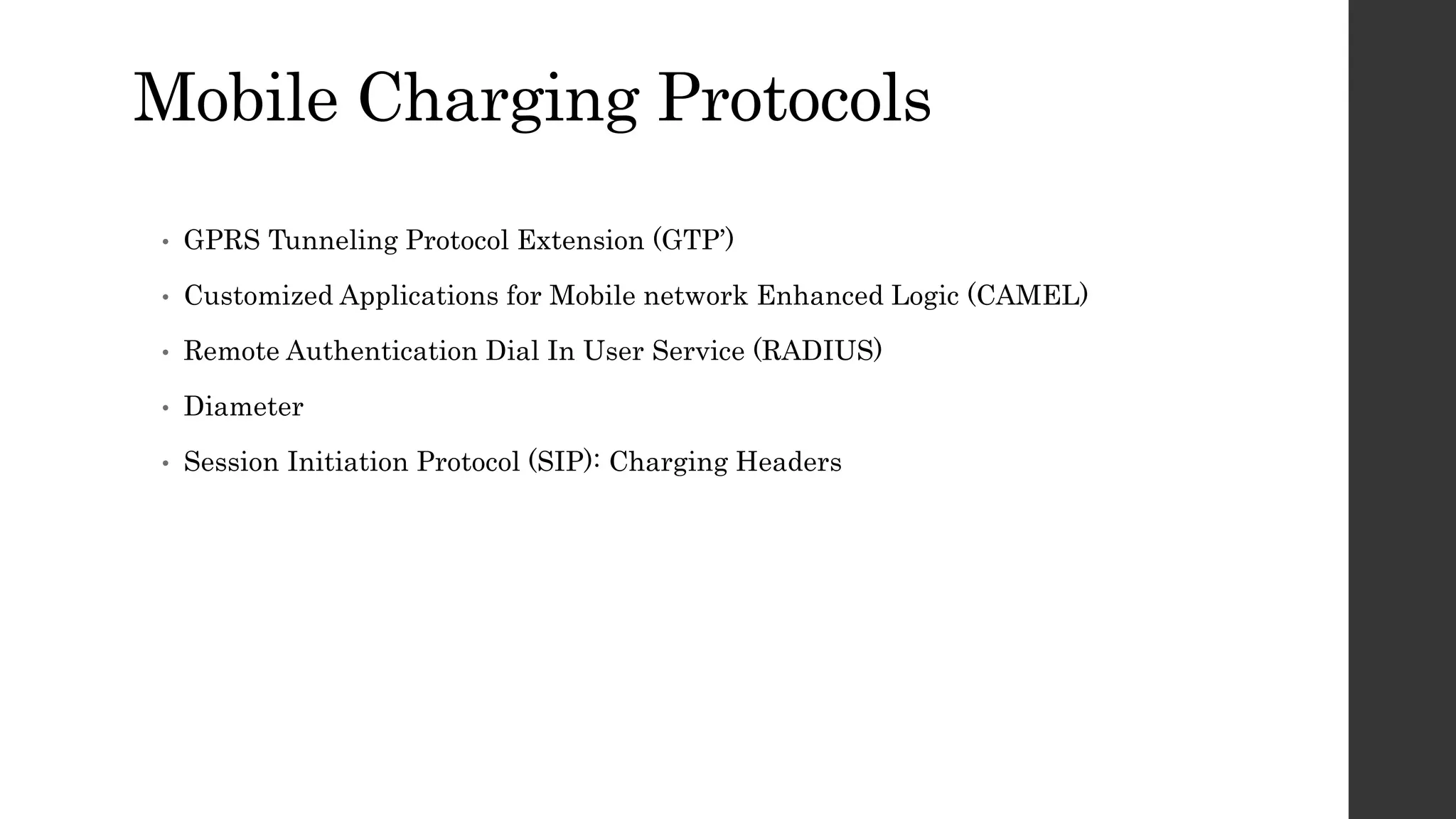 Charging architecture and principles | PPTX