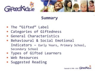 Characteristics of Gifted Children - Faster, Earlier, Differently | PDF