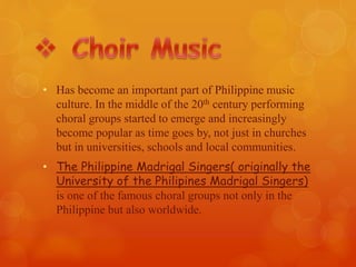 Forms and Styles of Philippine Music | PPTX