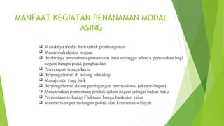 Charisma 11140935 modal asing dan hutang luar negerii | PPT