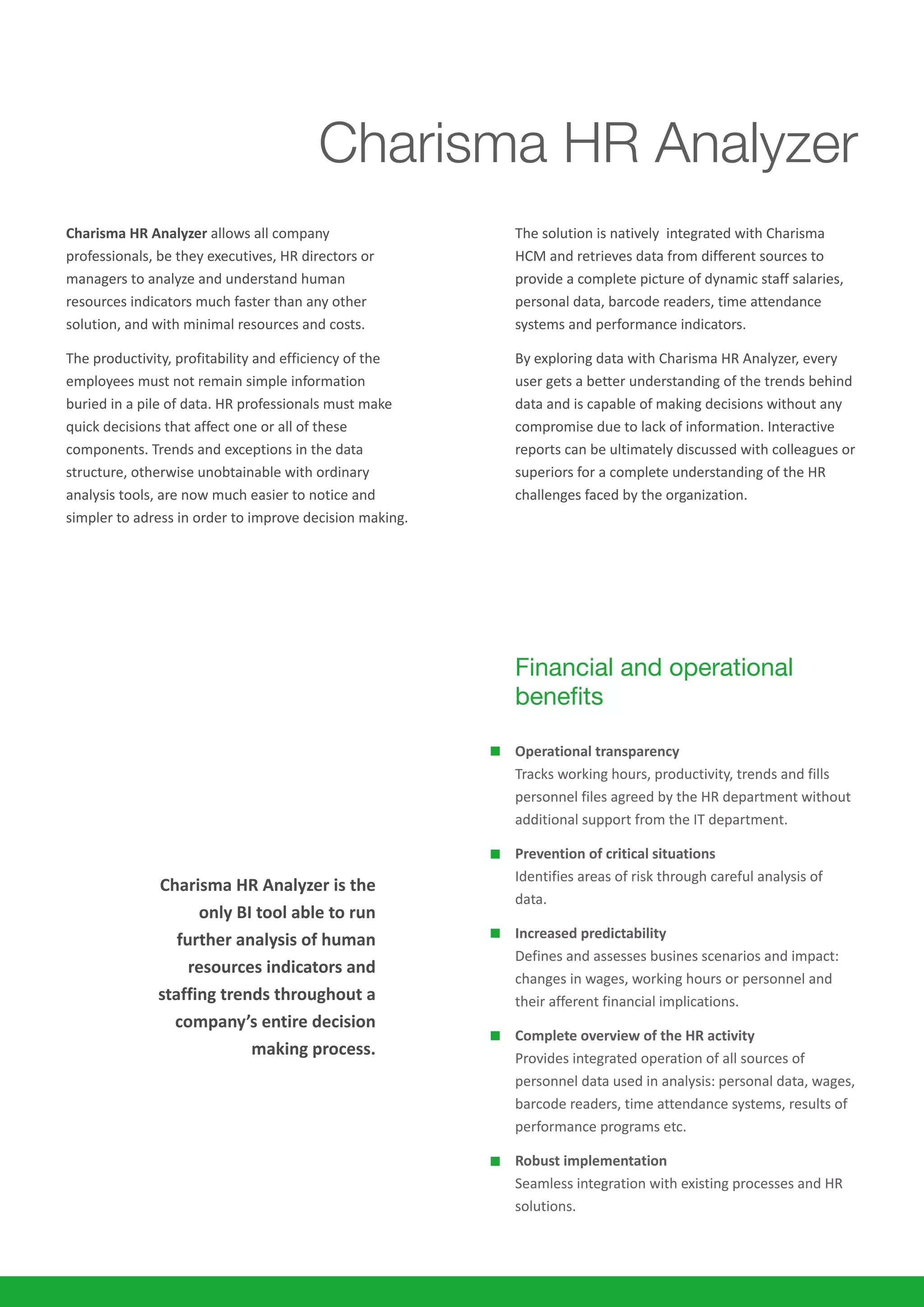Charisma HR Analyzer | PDF