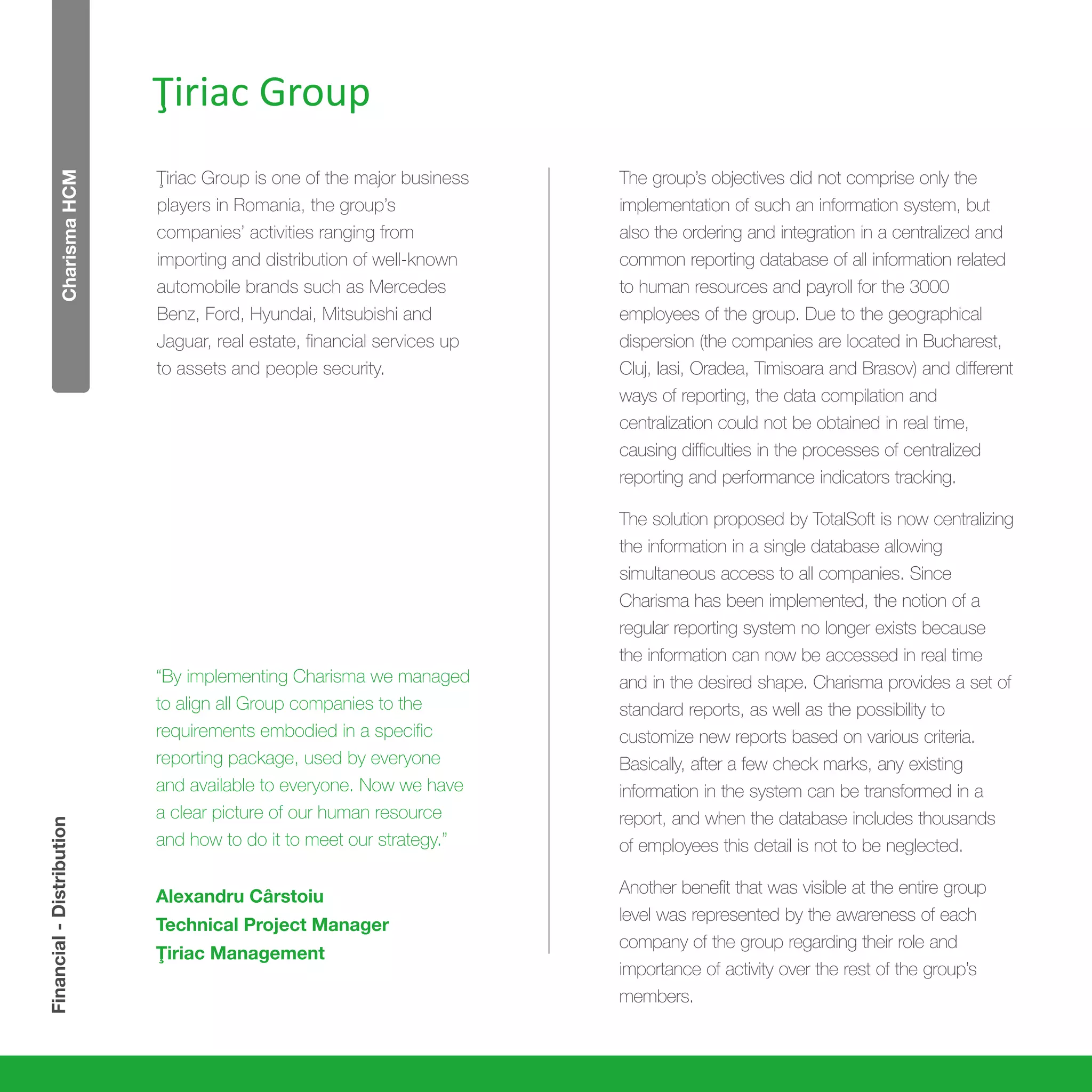 Charisma HCM Success Stories | PDF