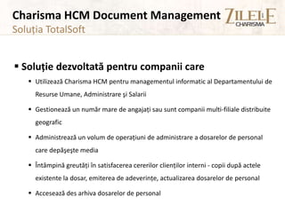 Charisma HCM document management | PPTX