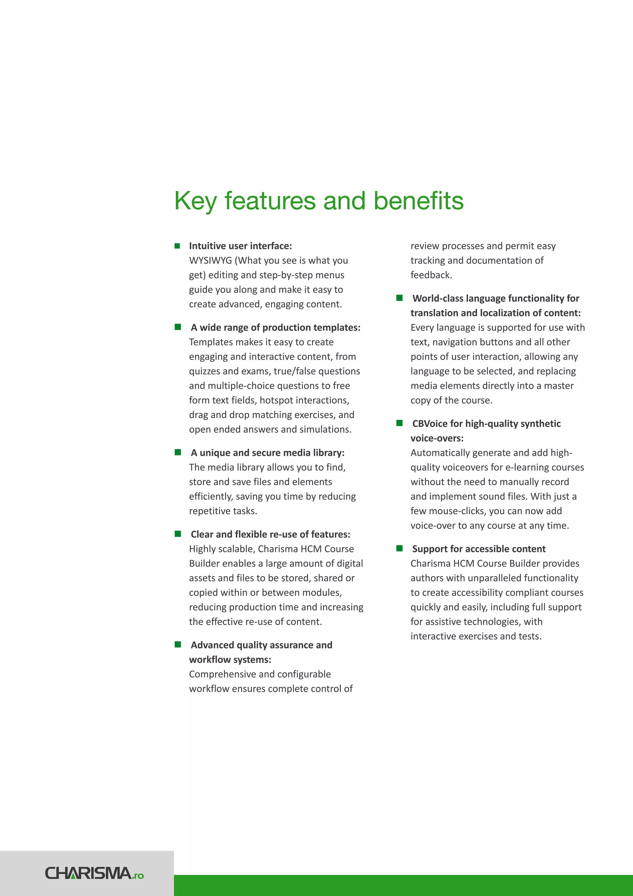 Charisma HCM eLearning | PDF