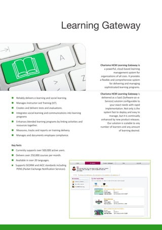 Charisma HCM eLearning | PDF