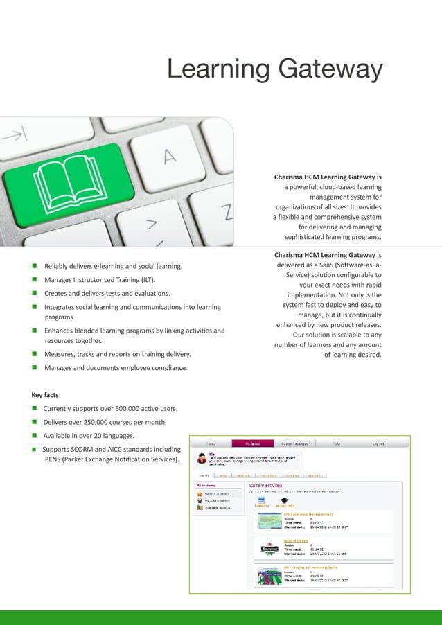 Charisma HCM eLearning | PDF | Online Education | Education