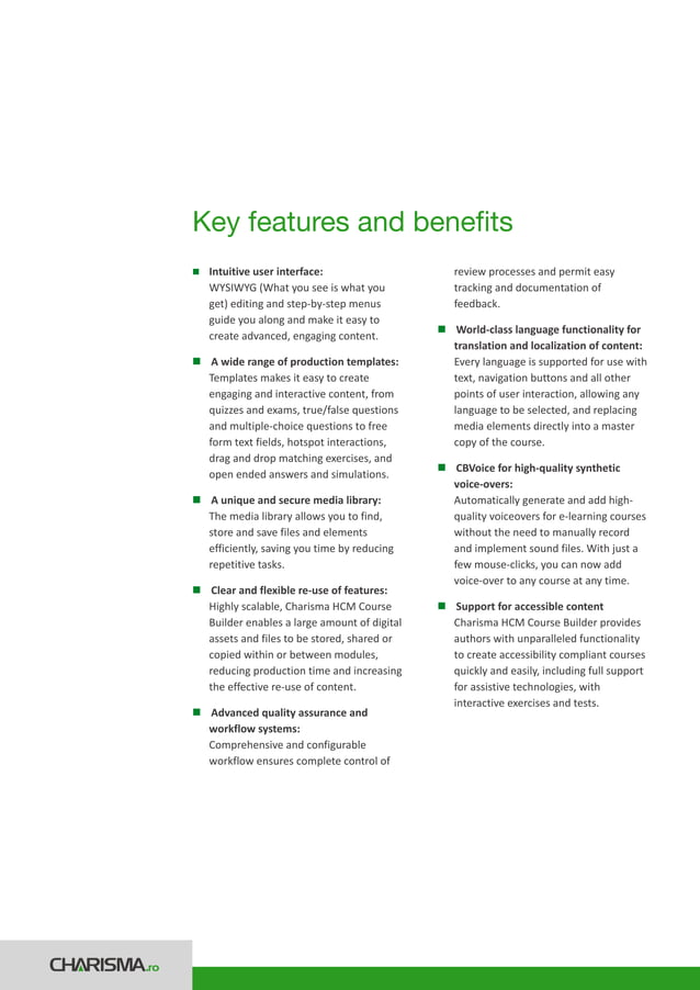 Charisma HCM eLearning | PDF | Online Education | Education