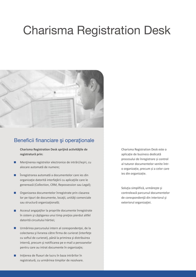 Charisma Registration Desk | PDF