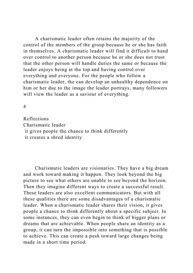 Charismatic LeaderDefinitionCharacteristics Nelson Mandela.docx