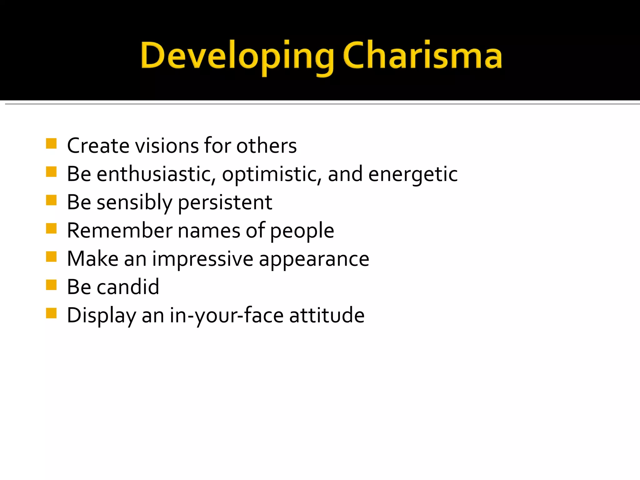 Charismatic leadership | PPT