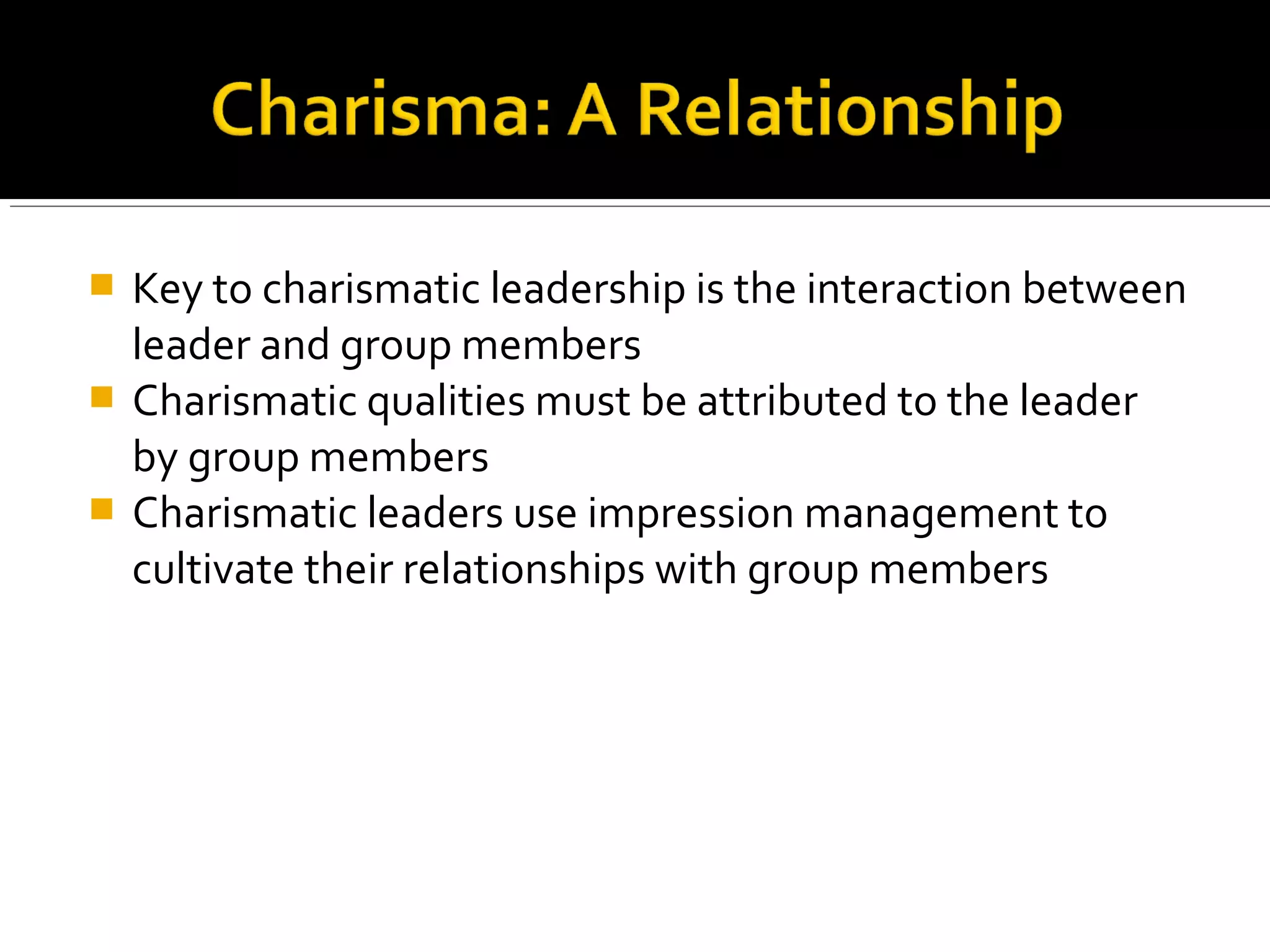 Charismatic leadership | PPT
