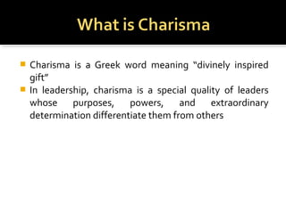 Charismatic leadership | PPT